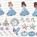 Cinderella Clipart, Fairy Tale Princess, Glass Slipper, Castle, Pumpkin ...