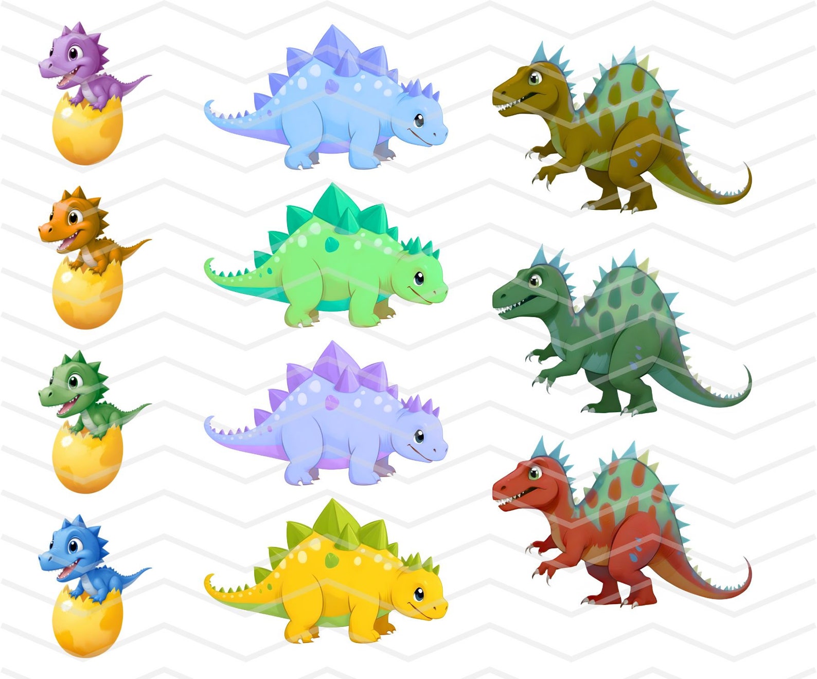 Dinosaur Clipart, Dinosaur Birthday, Cute Dinosaur, Invitation, Baby ...