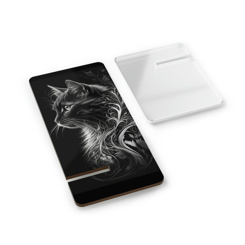 Cat Phone Stand. Cat Art Phone Stand Veterinarian Gift Cat - Etsy