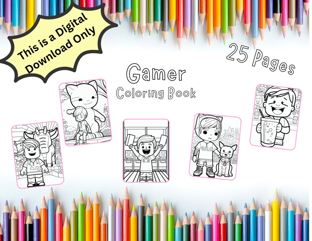 Coloring Pages for Kids, 25 Printable Coloring Pages for Kids, Kids ...