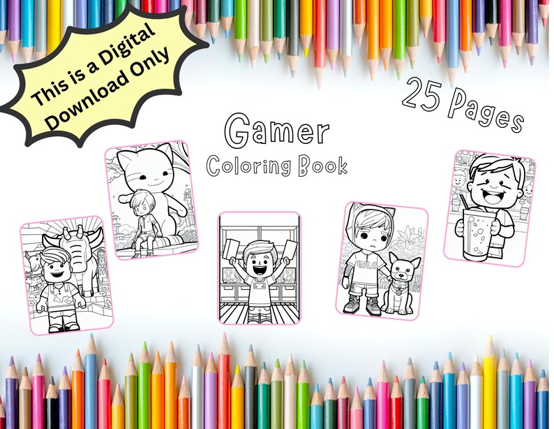 Coloring Pages for Kids, 25 Printable Coloring Pages for Kids, Kids ...