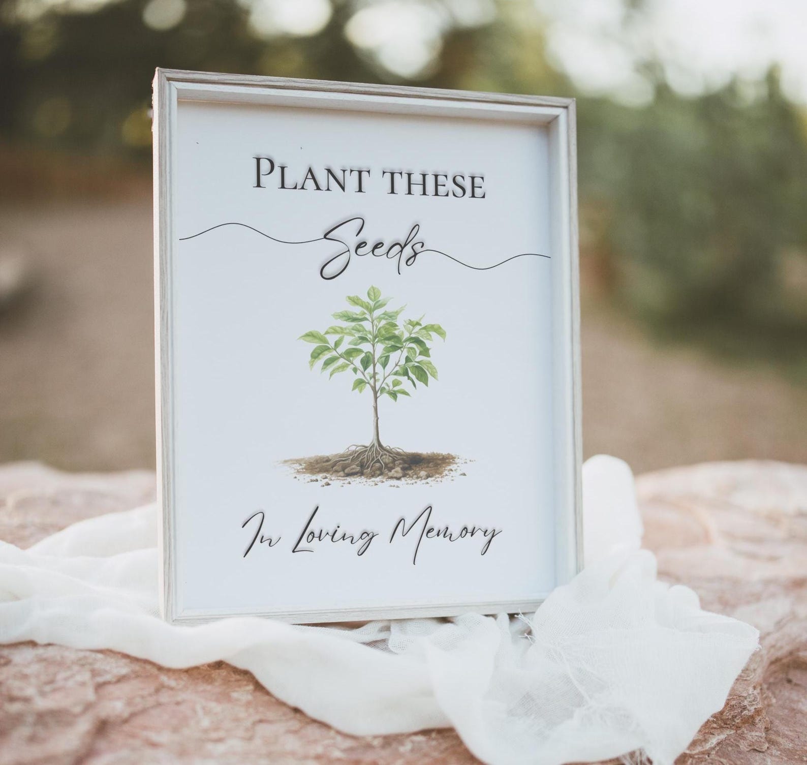 Memorial Seed Packet Sign: Celebration of Life Favors (digital Download ...