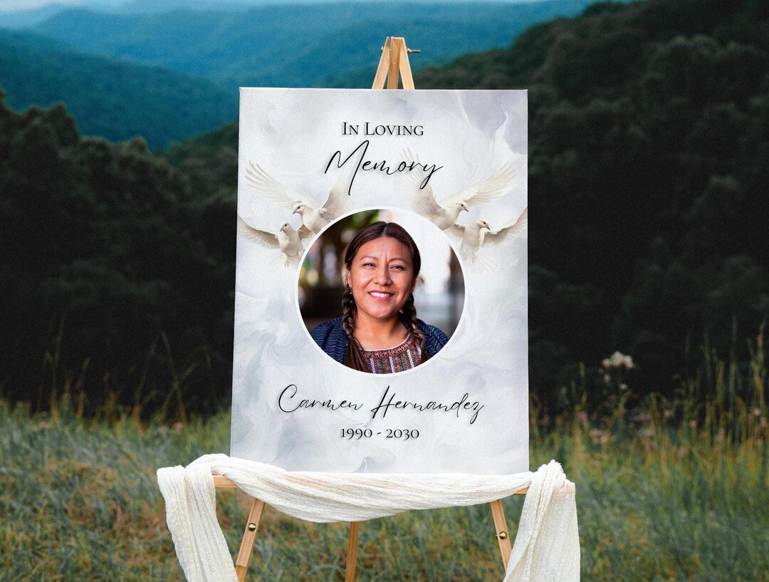 Funeral Poster Template Celebration of Life Poster Memorial Service ...