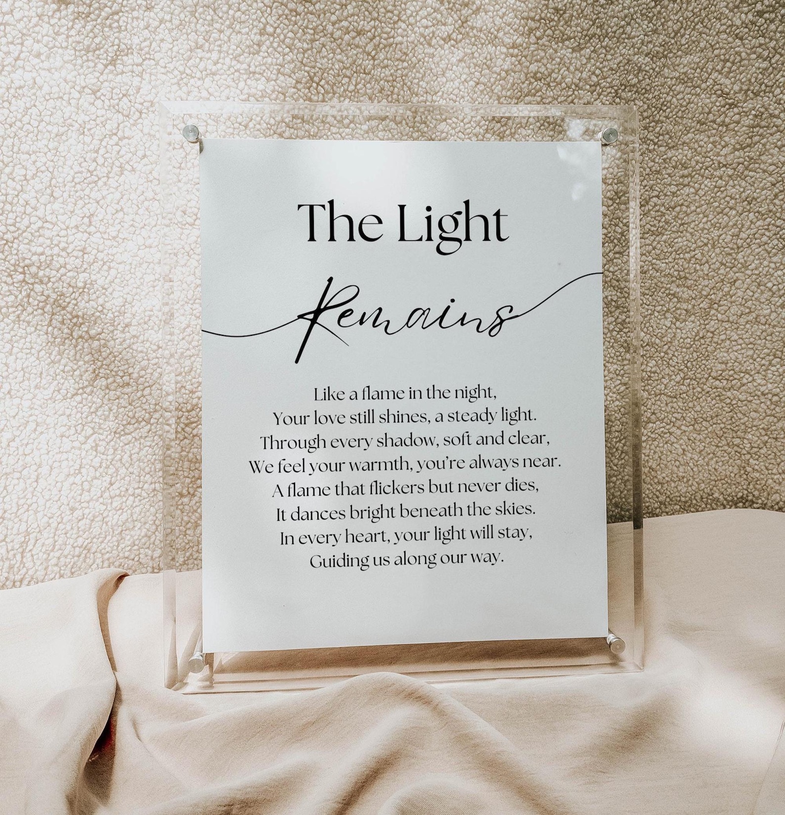 Memorial Table Sign: Celebration of Life Poem (8x10 PDF Download) - Etsy