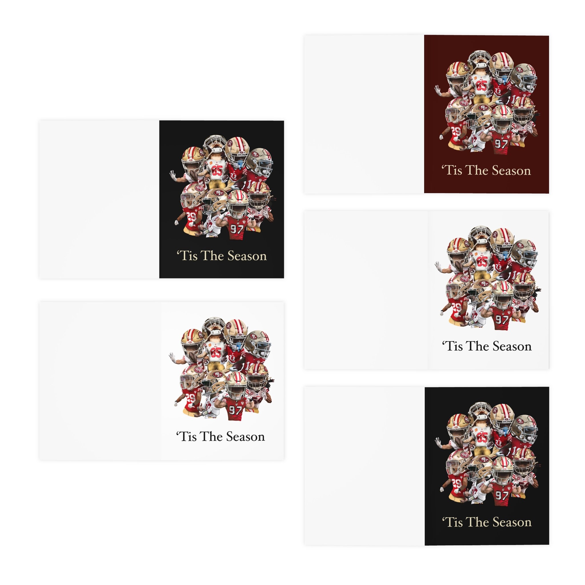 San Francisco 49ers Niner Squad Greeting Cards (5-pack) - Etsy