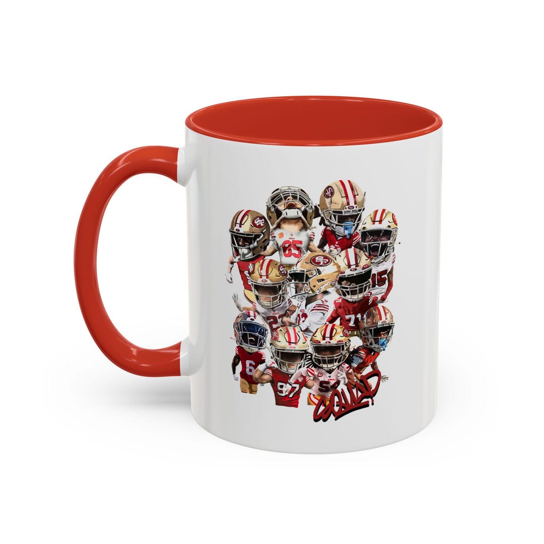New - San Francisco 49ers Squad Two-tone Accent Coffee Mug - Custom ...