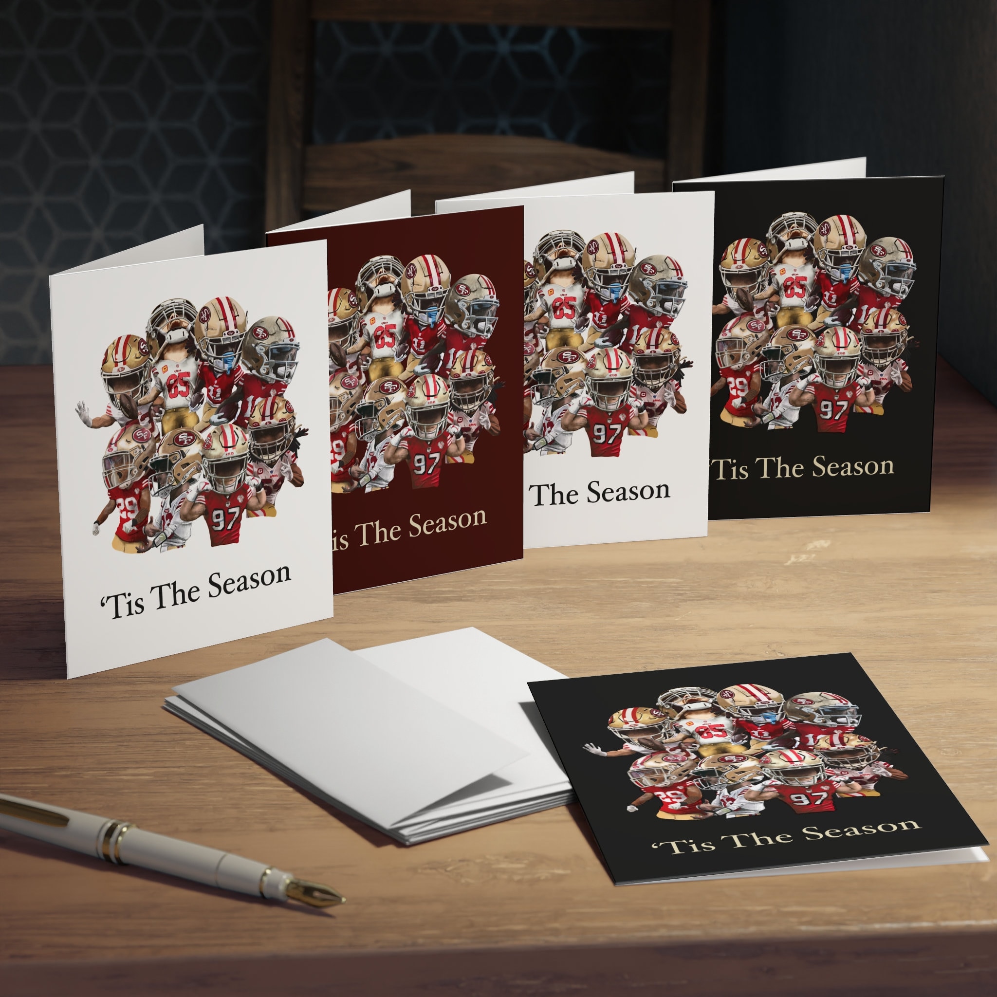 San Francisco 49ers Niner Squad Greeting Cards (5-pack) - Etsy