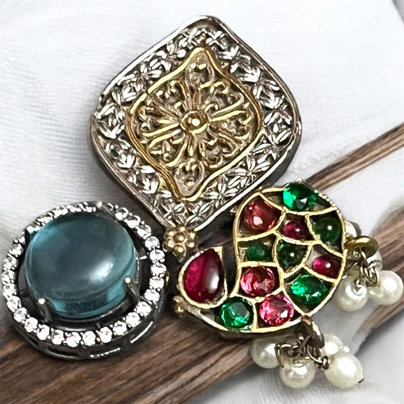 Dual Finger Ring Indian - Etsy