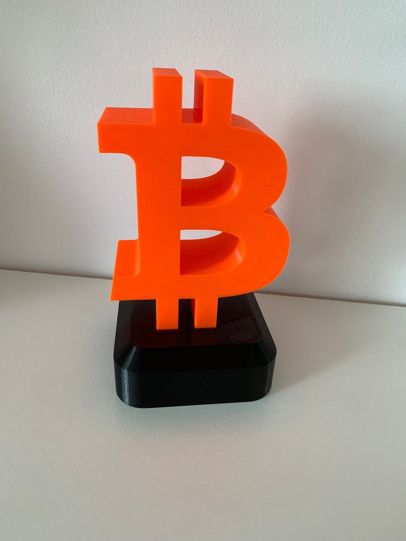 Bitcoin Logo 3D Printed Statue Perfect Gift A Must-have for Every ...