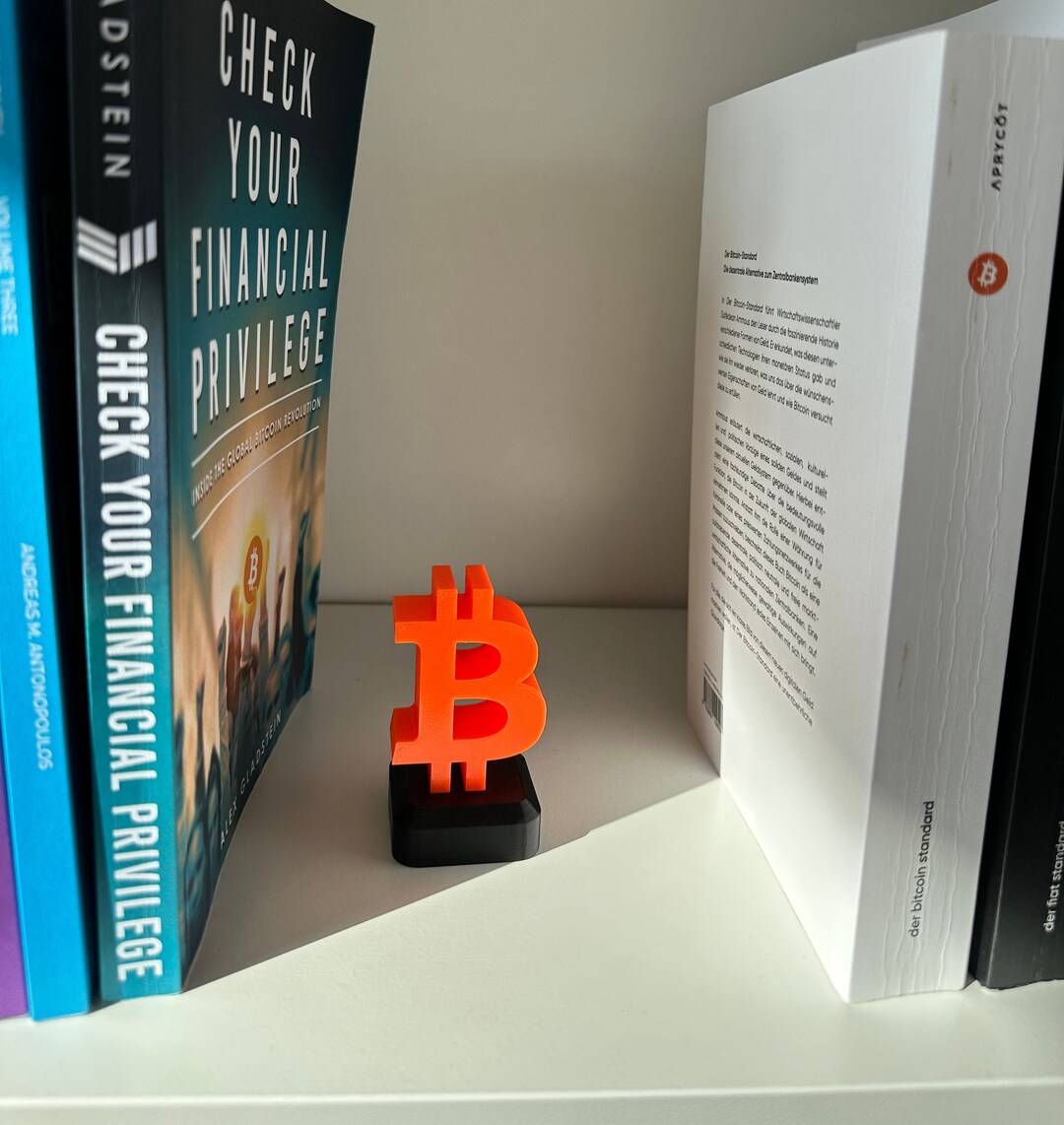 Bitcoin Sign Logo Statue 3D Print Model Decoration Gift Idea - Etsy