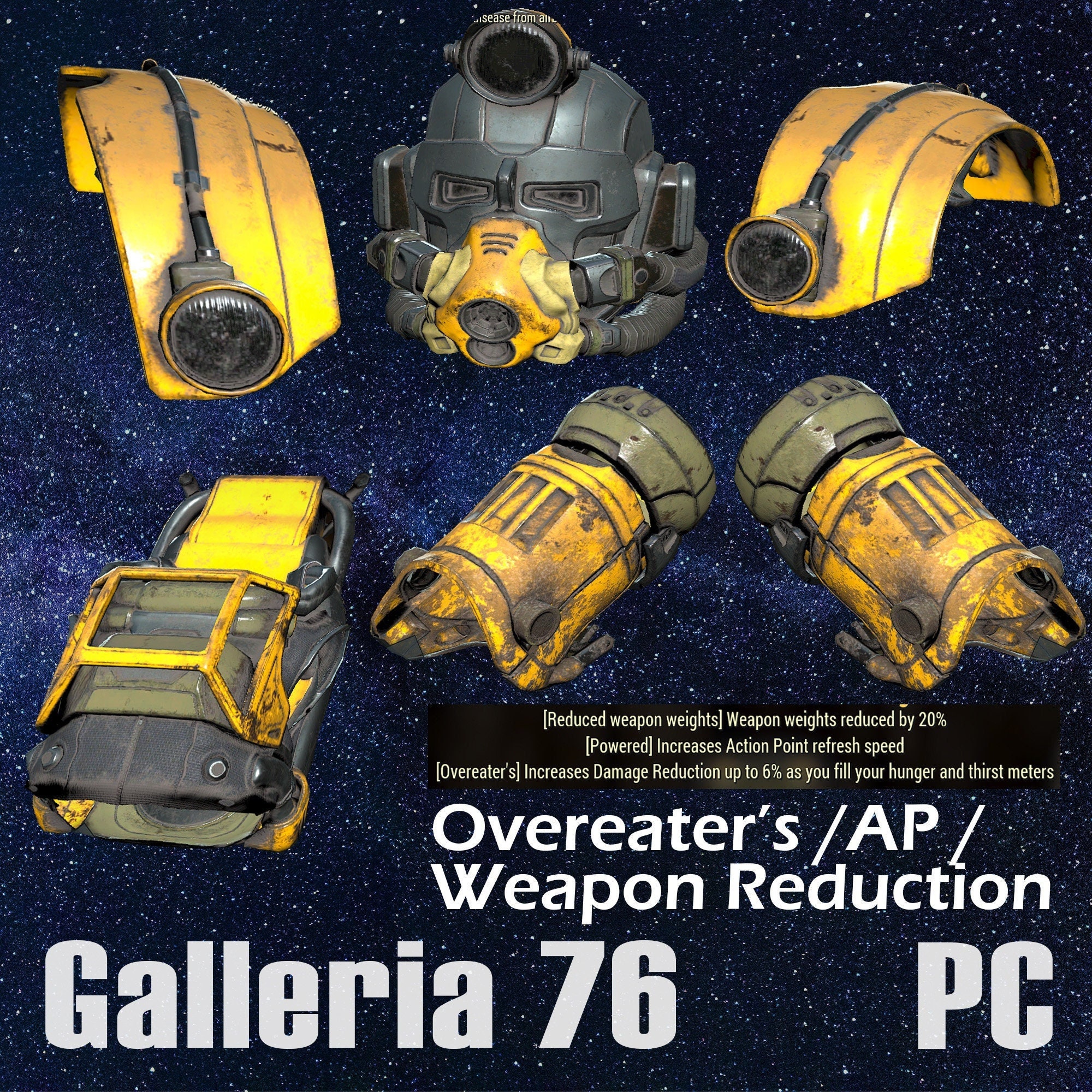 Fallout 76 PC Oe Ap Wwr Excavator Power Armor Set - Etsy