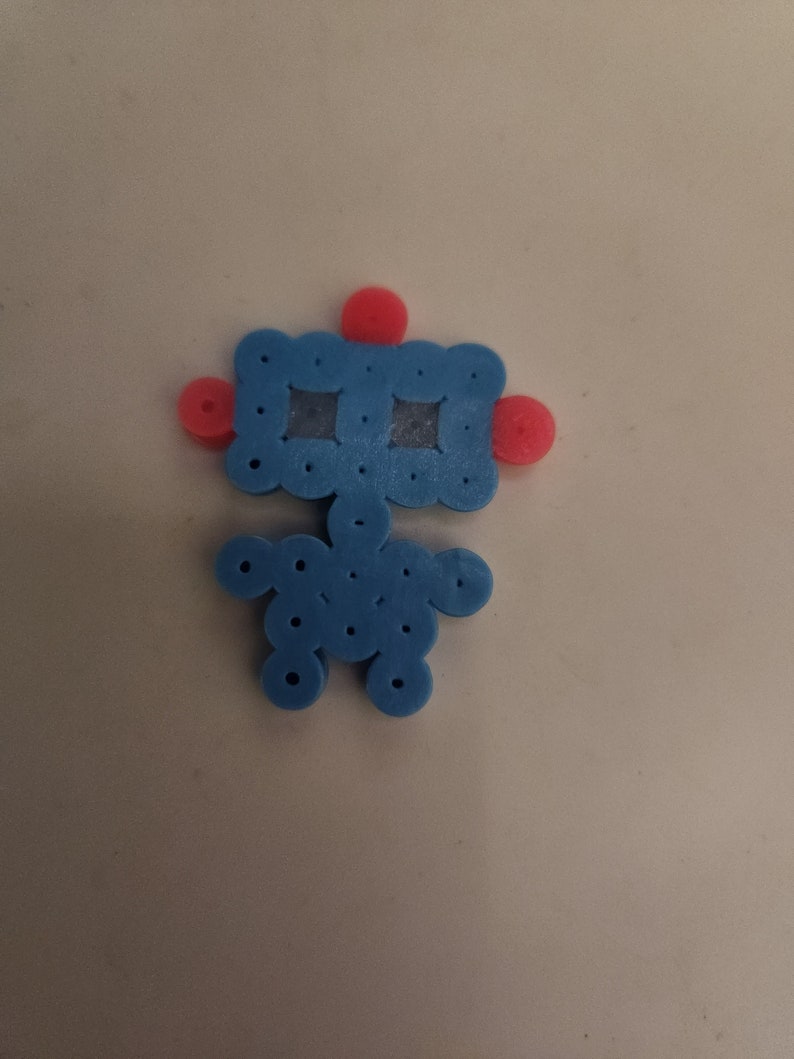 Robot Perler Bead Keychain - Etsy