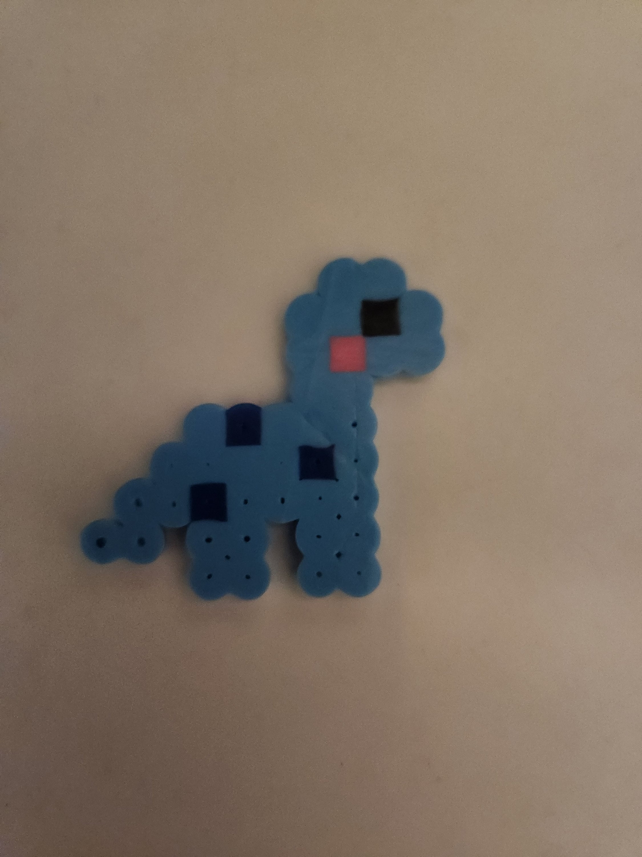 Dinosaur Perler Bead Keychain - Etsy