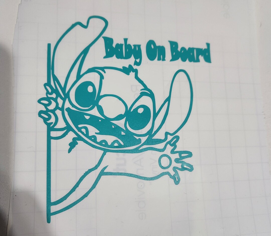 Stitch Car Decal - Etsy