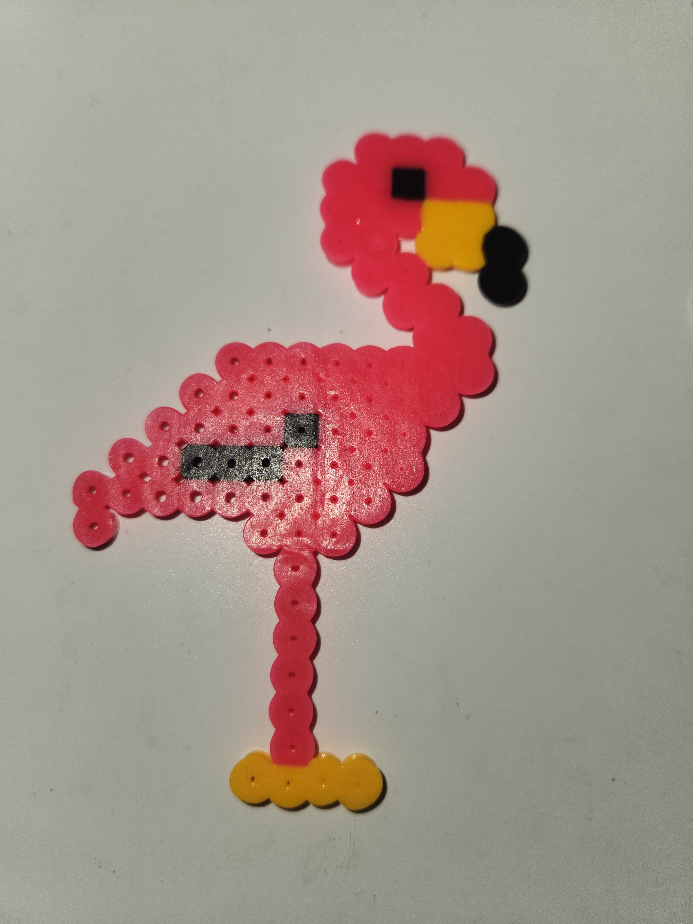 Flamingo Perler Bead Keychain - Etsy