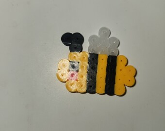 Bee Perler Bead Keychain - Etsy