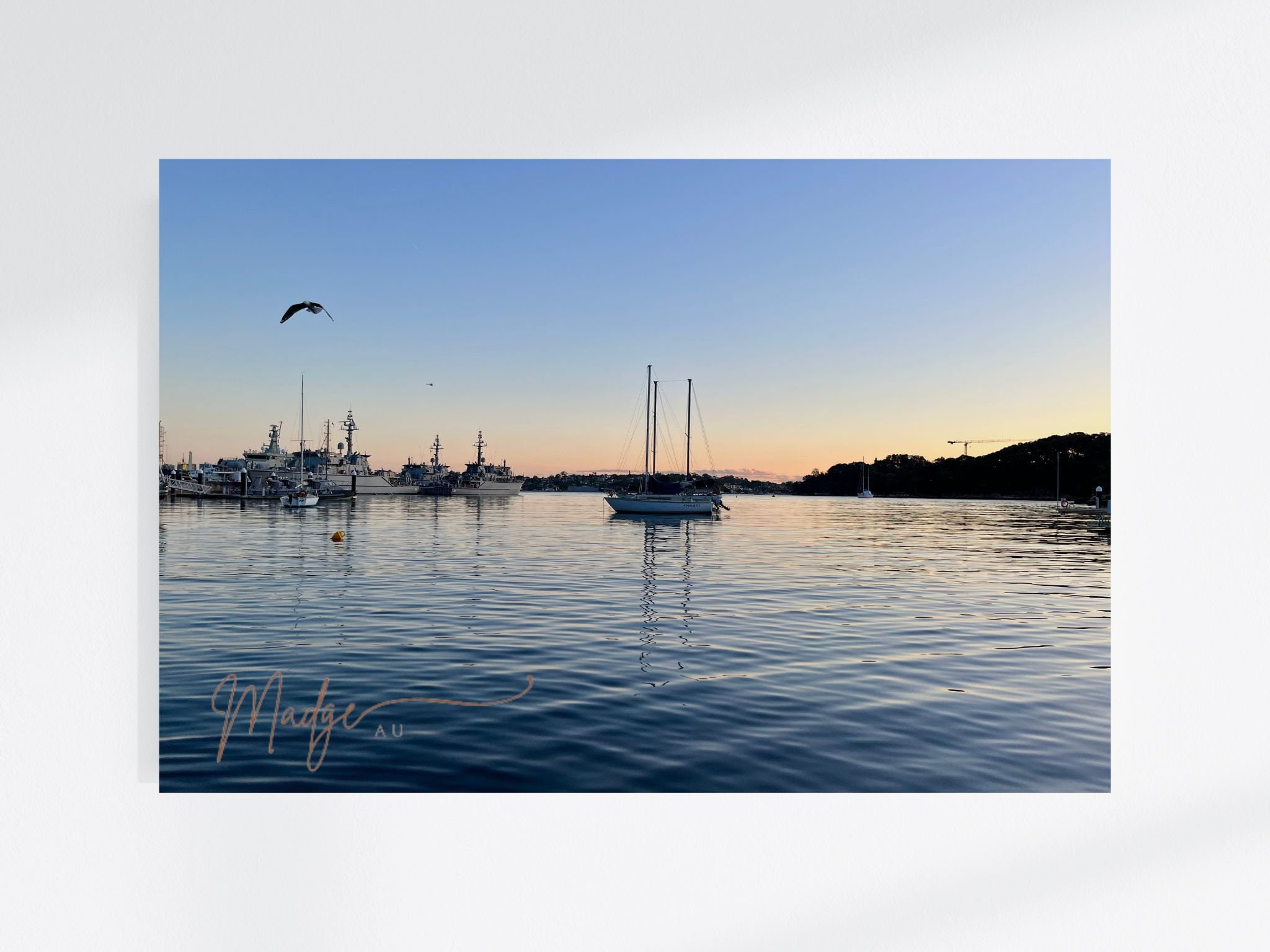 Printable Sunset Marina Wall Art Water Print Boat Wall - Etsy