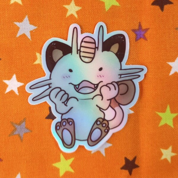 Meowth Sticker - Etsy