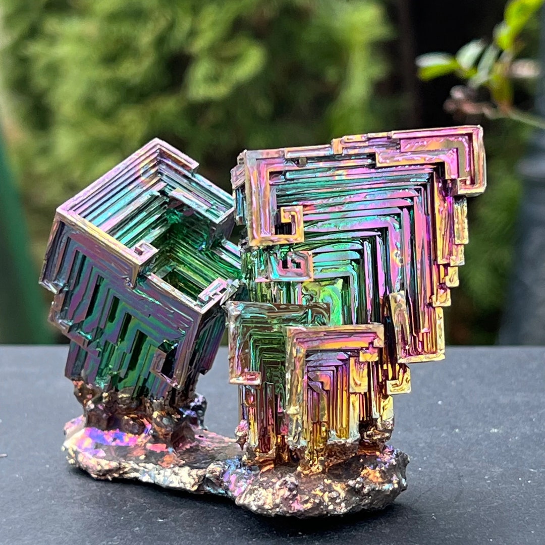 Rainbow Bismuth, Titanium Mineral Point, Bismuth Specimen Model 6 - Etsy