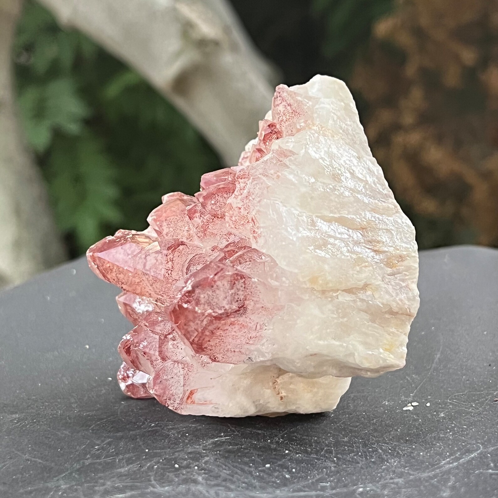 Fire Quartz Cluster, Red Hematoid Quartz Mineral Specimen Model 4a/1 ...