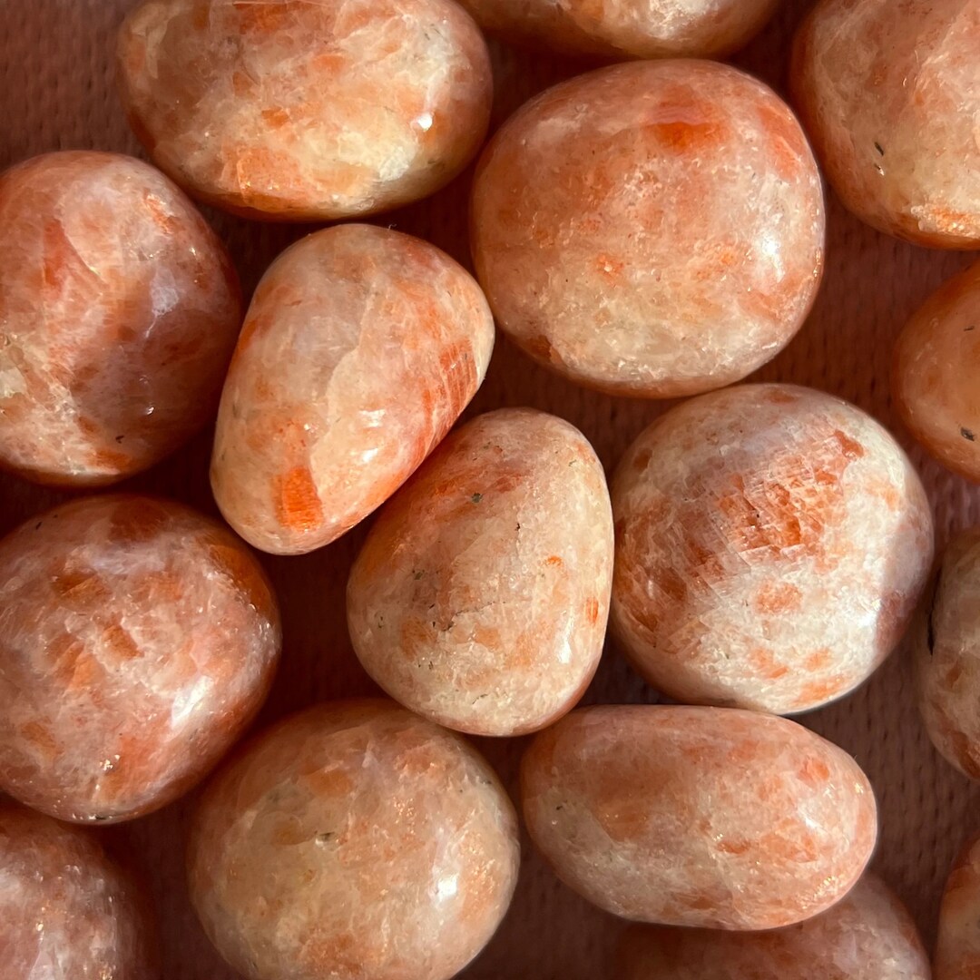 ONE Sunstone Tumblestone, Crystals, Minerals - Etsy