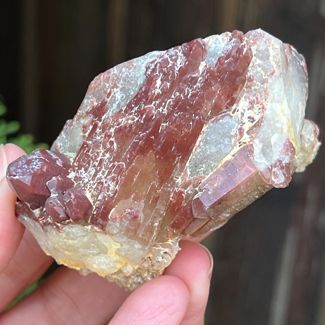 Red Hematoid Quartz Mineral Specimen Model 5 (from Zimbabwe), Crystals ...