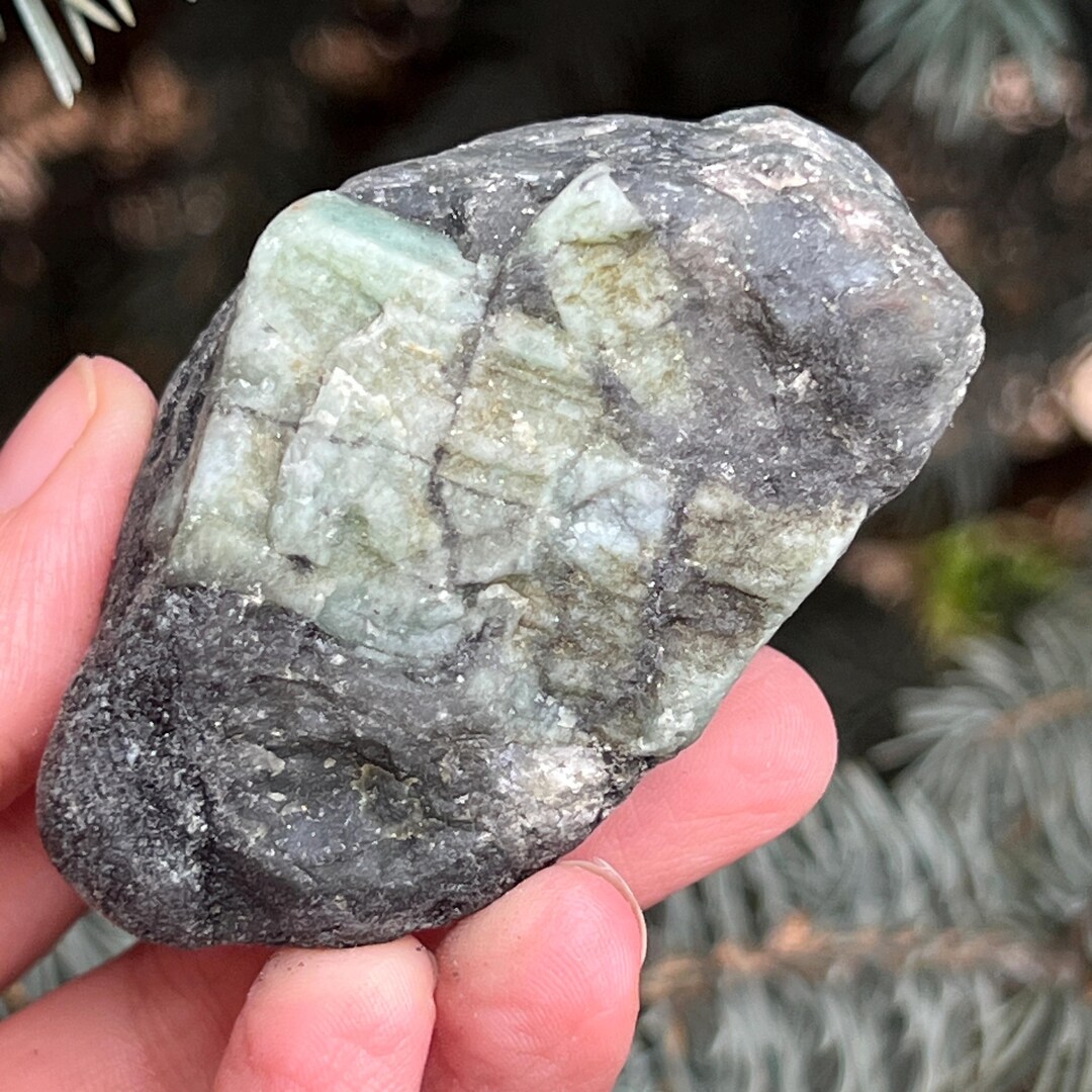 Raw Emerald in Matrix ( From Columbia) Model 8, Crystals, Rare Specimen ...