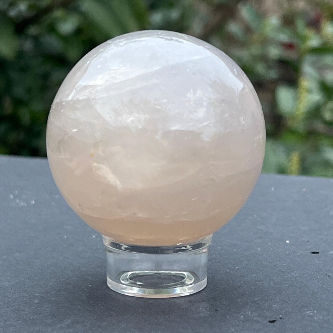 Chalcedony Quartz Sphere 6 Cm | Model 2 Calming Crystal Orb | Soft Blue ...