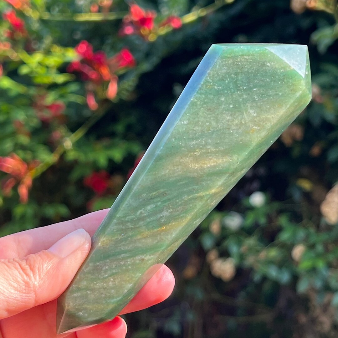 14 Cm Large Green Jade Double Terminated Point From Zimbabwe, Model 3 ...