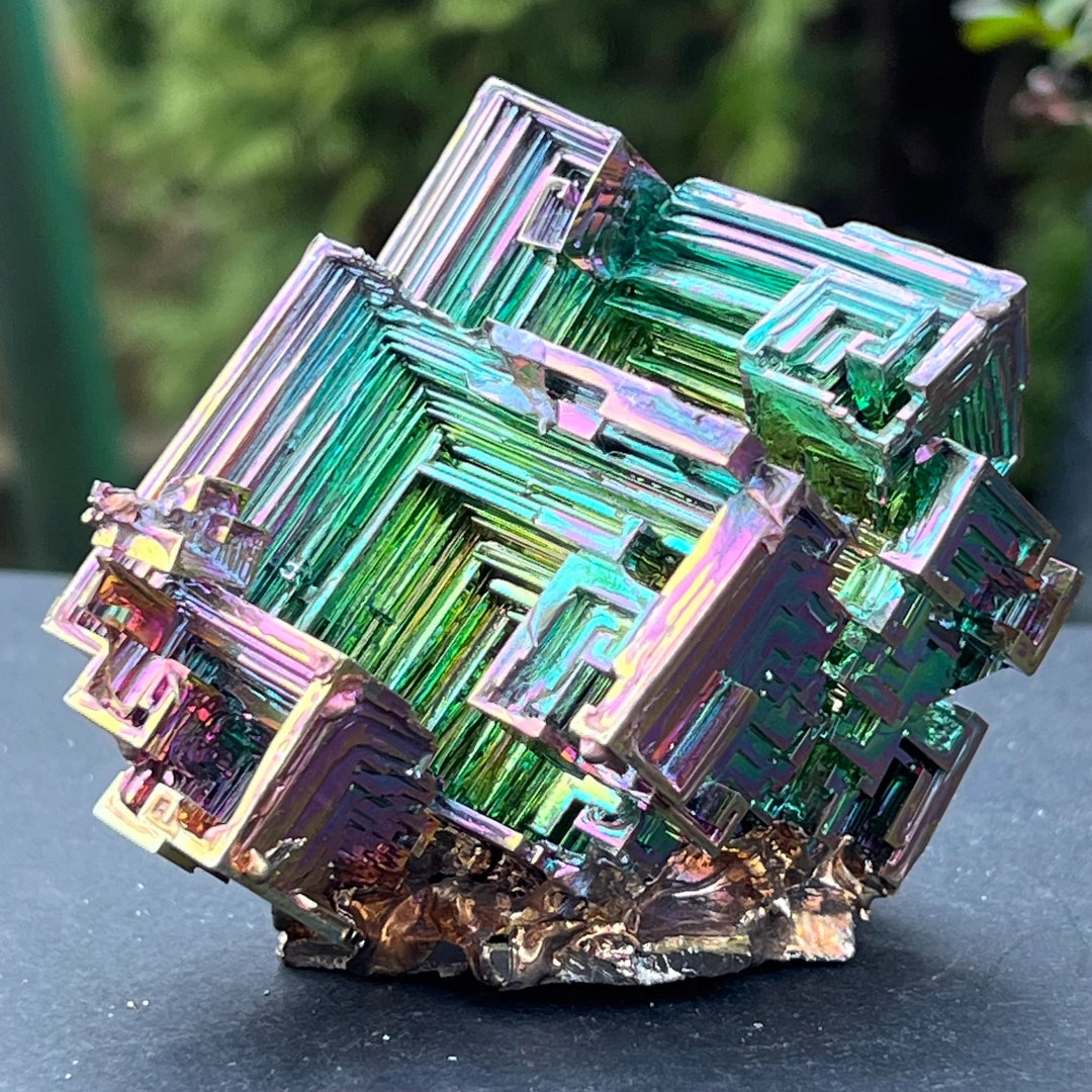 Rainbow Bismuth, Titanium Mineral Point, Bismuth Specimen Model 4 - Etsy