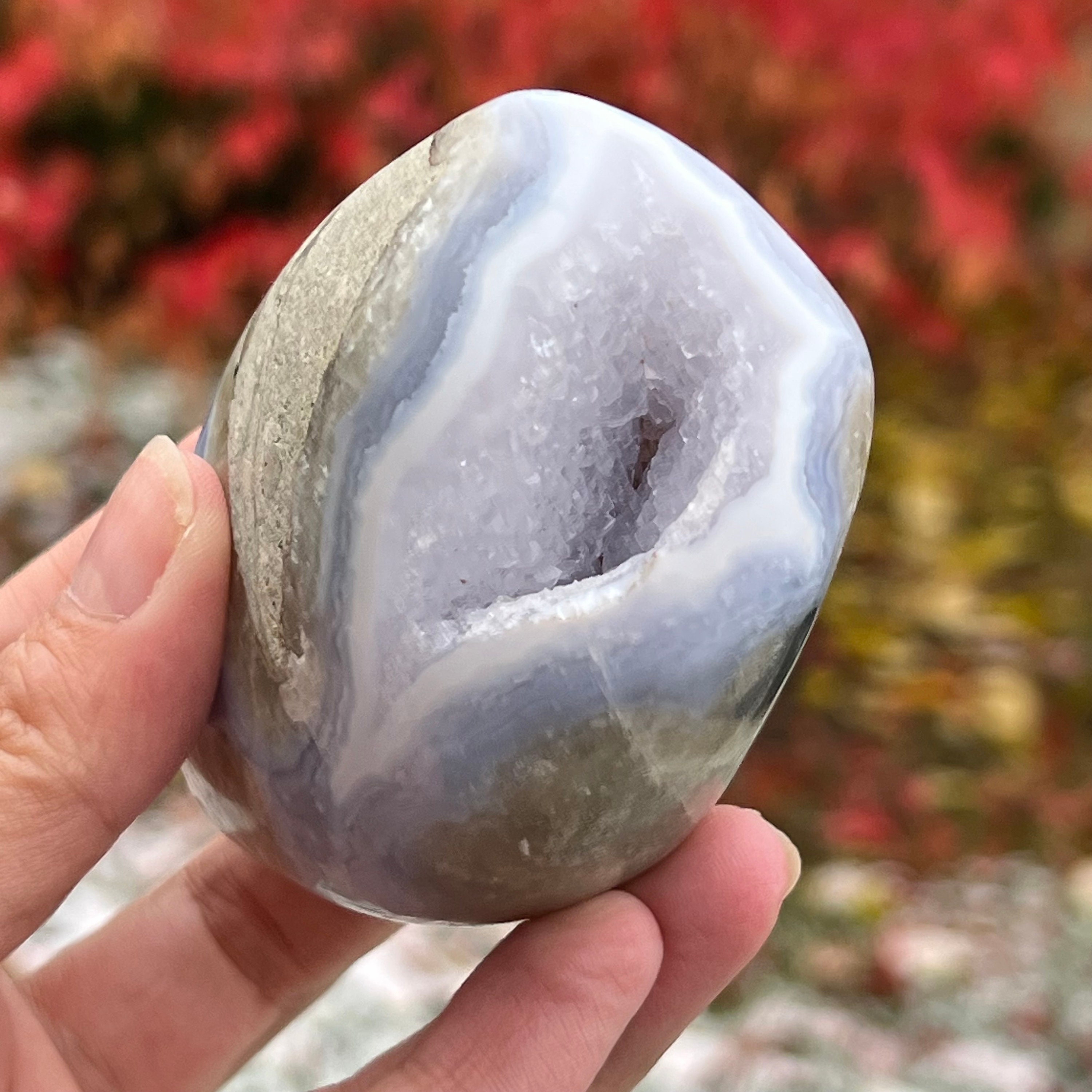 Blue Lace Calcedony Freeform Model 2 From Africa Crystals - Etsy