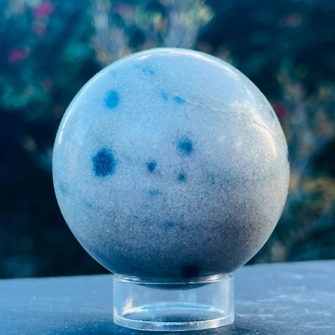 6 Cm Blue Spinel Crystal Ball Sphere Model 4 from Madagascar, Collector ...
