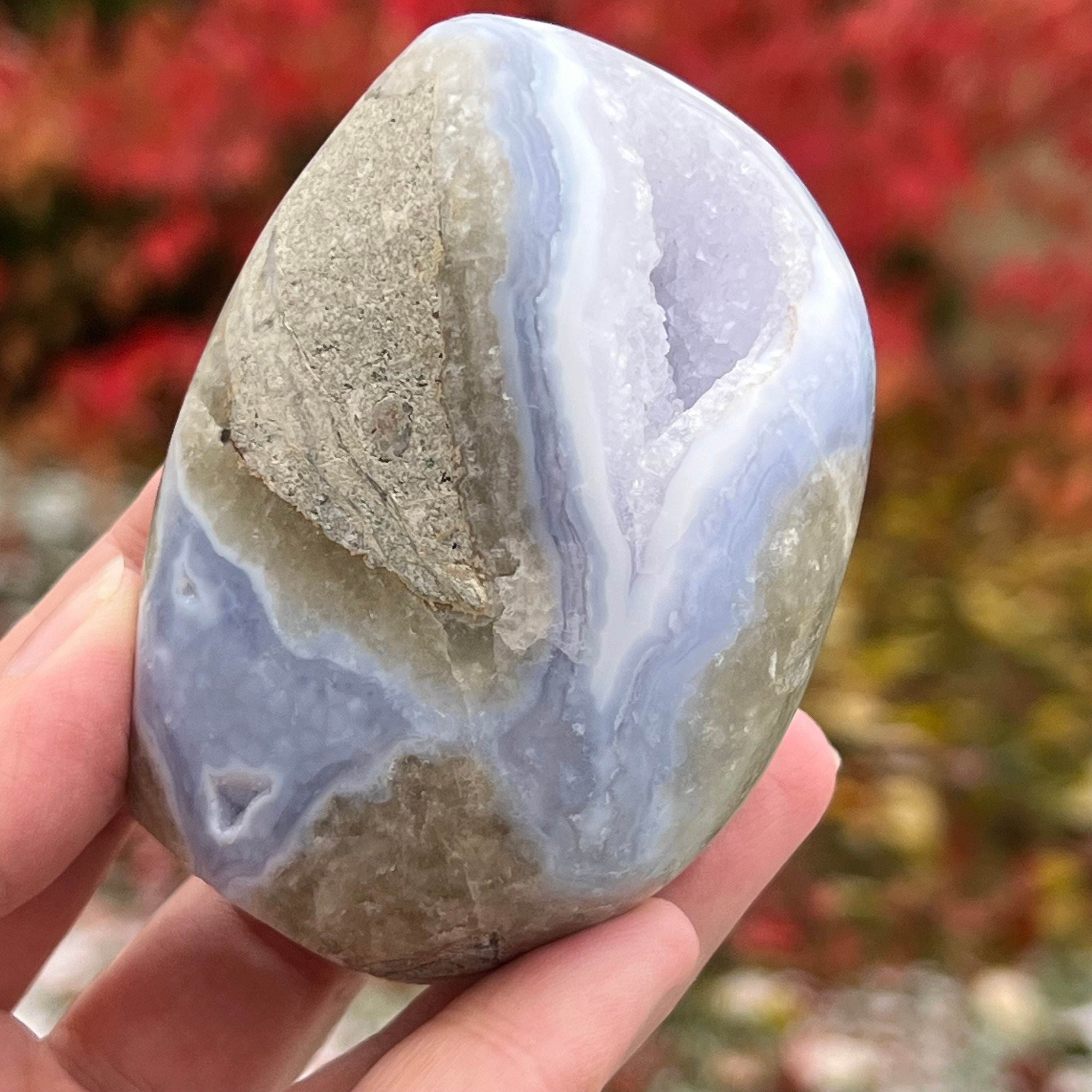 Blue Lace Calcedony Freeform Model 2 From Africa Crystals - Etsy