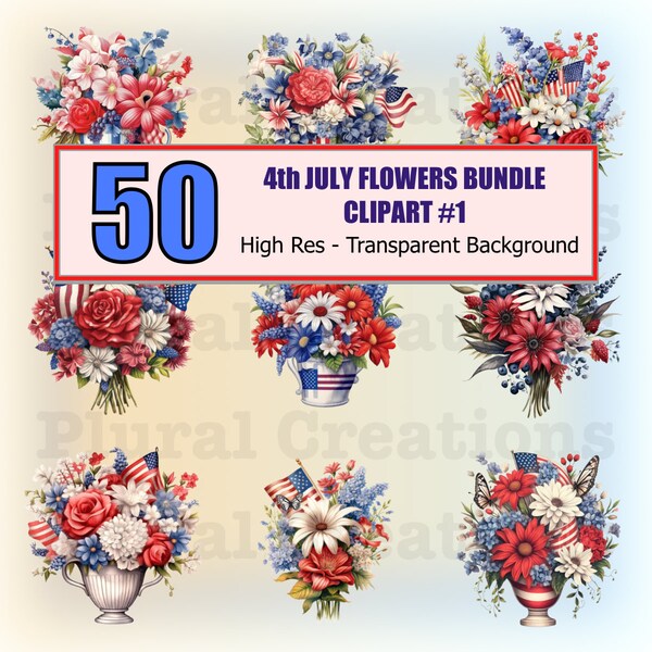 4th of July Flower - Etsy