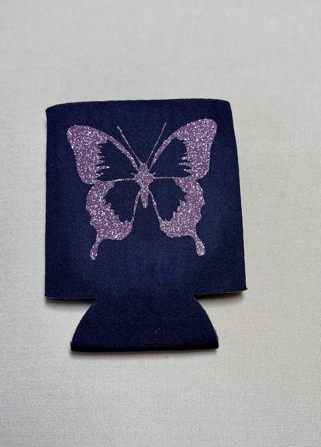 Cute Pink Glitter Butterfly Sassy Koozie - Etsy