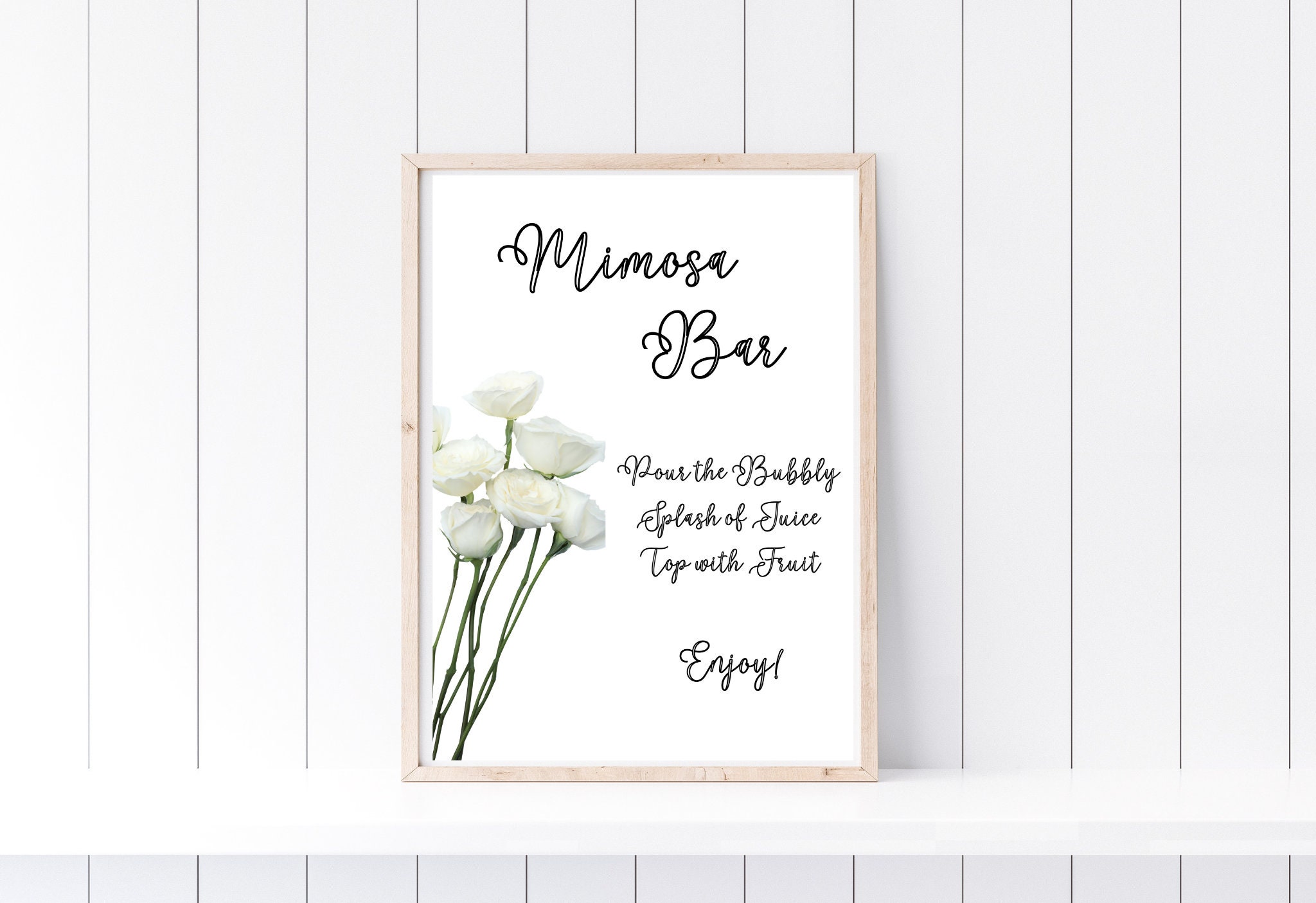 Printable Mimosa Bar Sign - Etsy