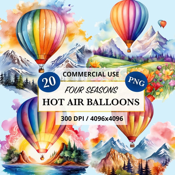 Air Balloon Clip Art - Etsy