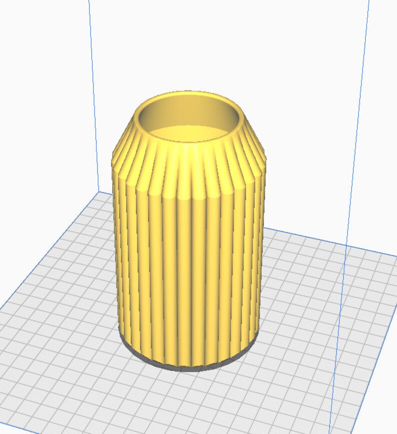 Tall Flower Pot STL Digital File - Etsy