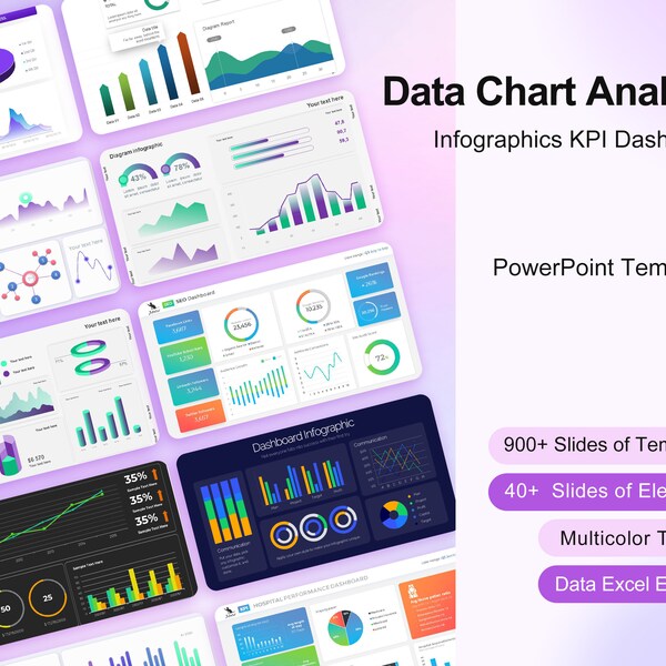 Excel Chart Powerpoint Template - Etsy