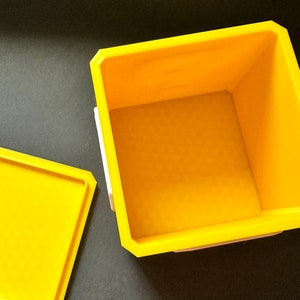 3D Printed Mario Question Mark Storage Cube - Etsy