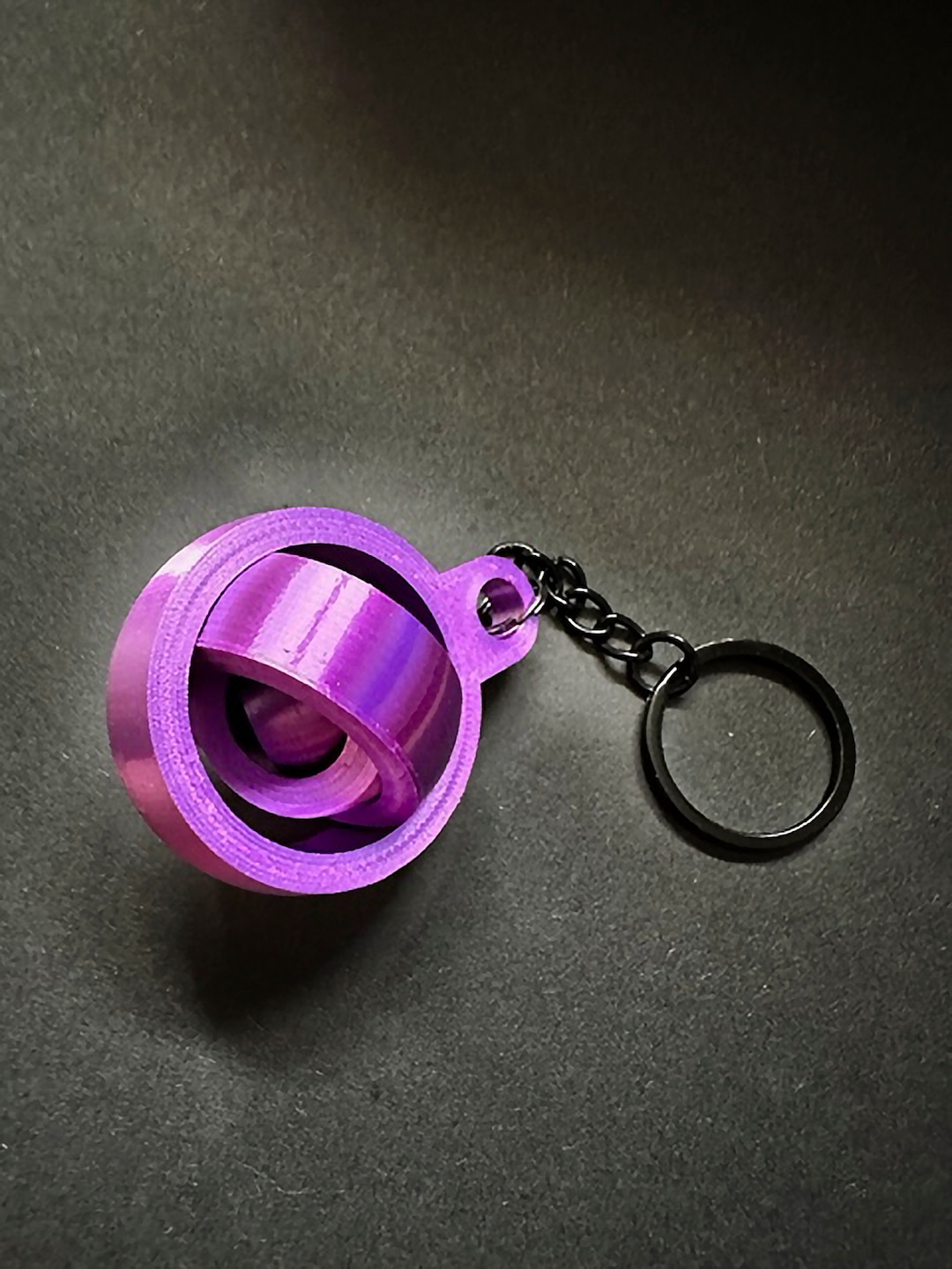 3D Printed Gyroscopic Fidget Spinner Keyring - Etsy