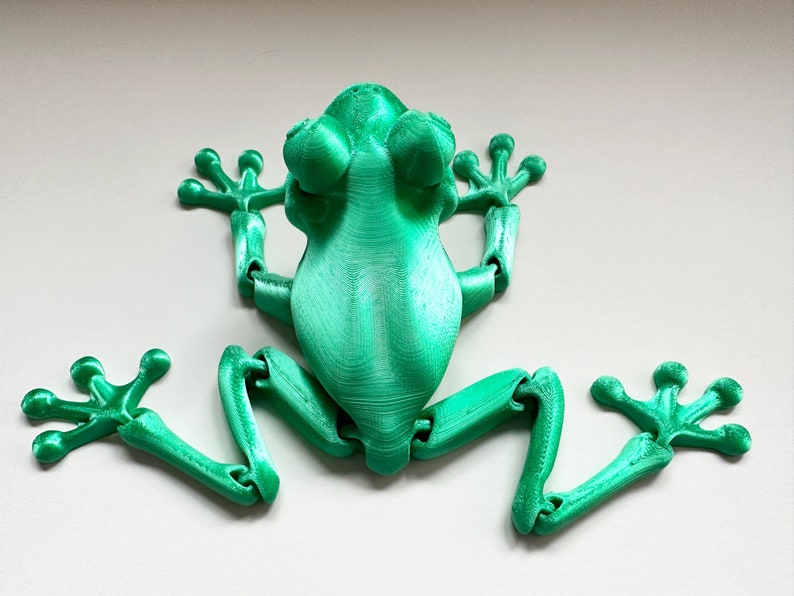 3D Printed Articulated Frog - Etsy