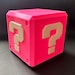 3D Printed Mario Question Mark Storage Cube - Etsy