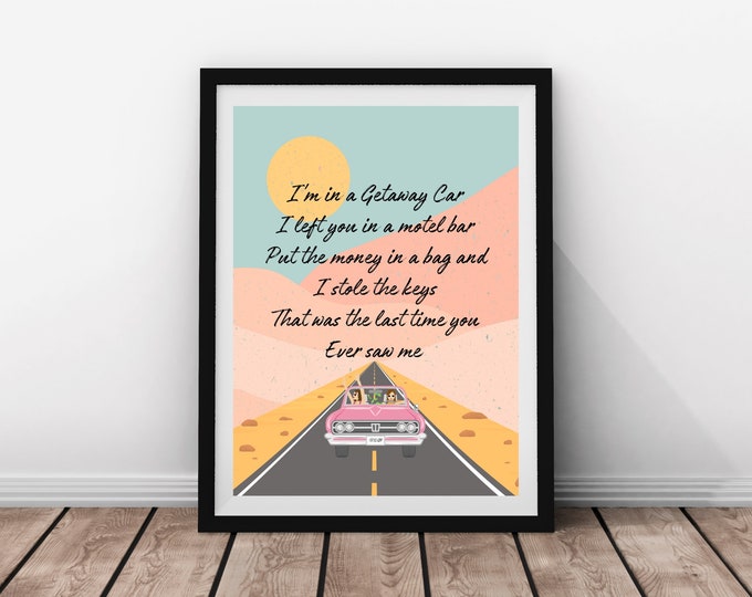 Taylor Swift Bejeweled Lyrics Print, Taylor Swift Inspired Wall Print ...