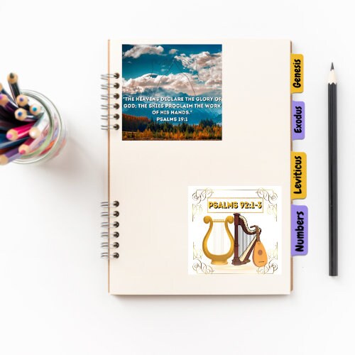 Printable Christian Stickers and Bible Tabs - Etsy