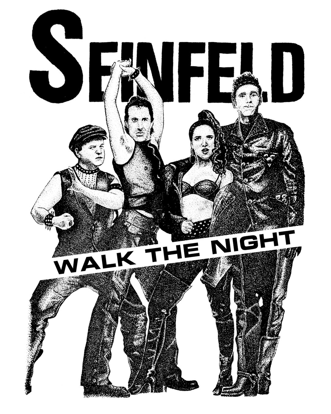 Seinfeld Leather Daddy Fetish Rave Walk the Night Poster - Etsy