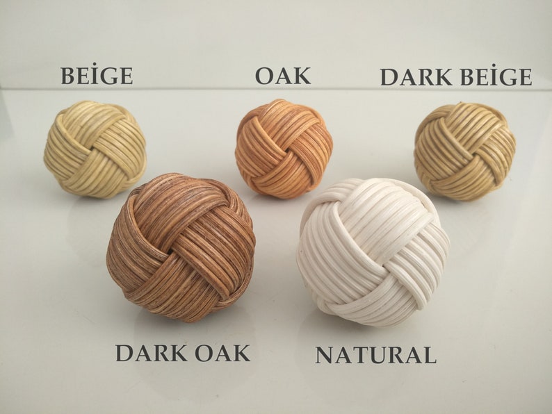 Wicker Bamboo Rattan Handle Drawer Knob Dresser Handle - Etsy