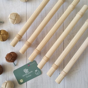 Boho Rod Drawer Pull , Rustic Rattan Handle, Wicker Drawer Pull ...