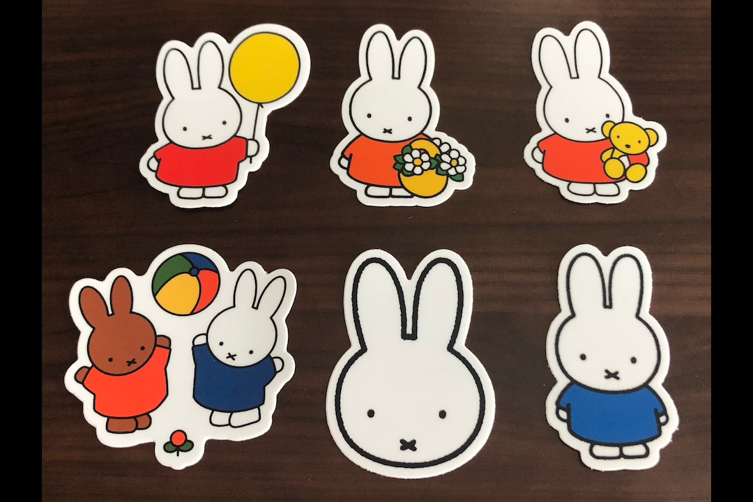 Miffy Vinyl Waterproof Sticker - Decal for Water Bottle, Laptop, Car ...