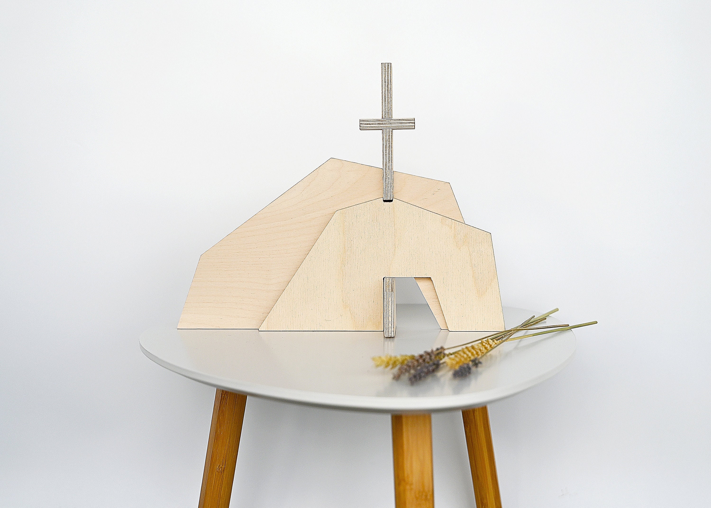 Contemporary Resurrection Scene, Empty Tomb Scene Wooden Art Piece ...